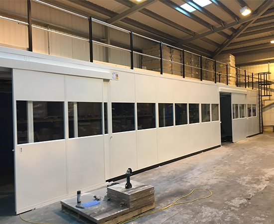 Double skin steel partitions designed to your requirements.